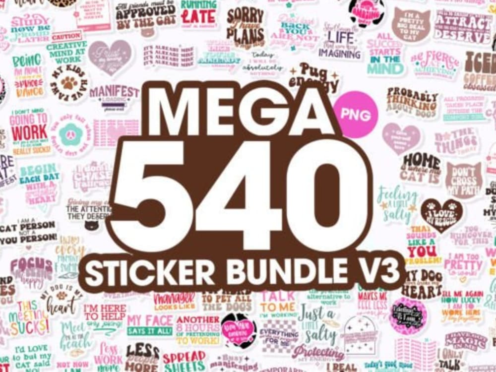 Mega PNG Sticker Bundle | Sticker Bundle | Upwork