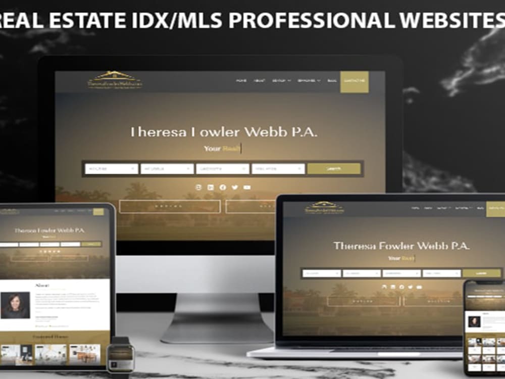 Beautiful custom real estate idx mls website in WordPress | Upwork