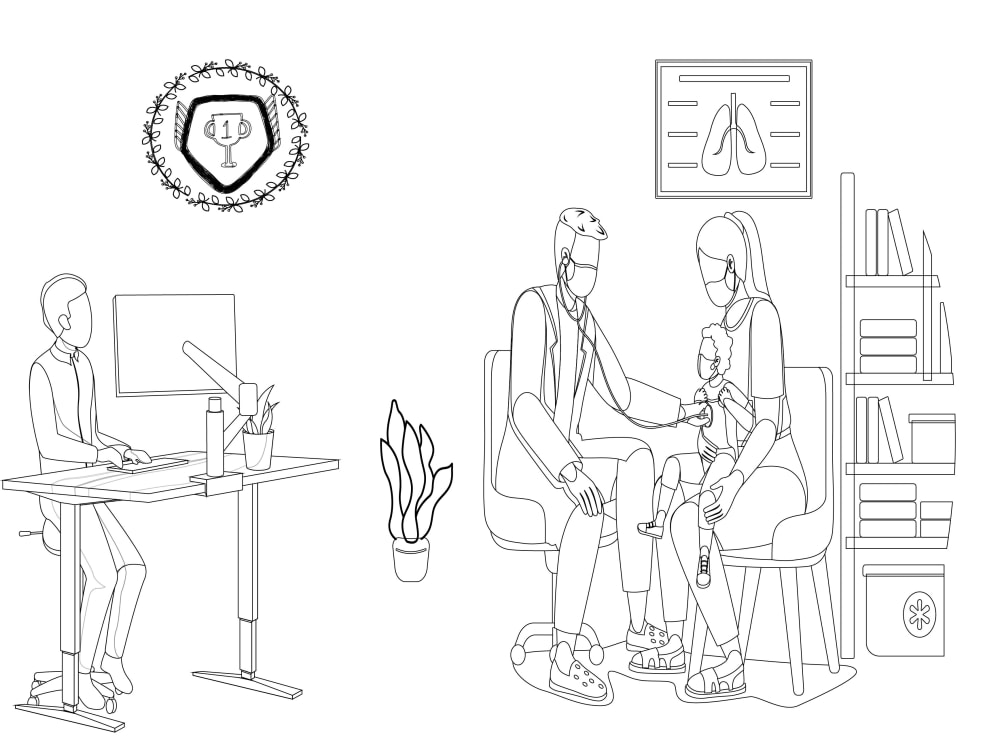 Vector Line Art illustration and Continuous Minimalist One Line Art ...