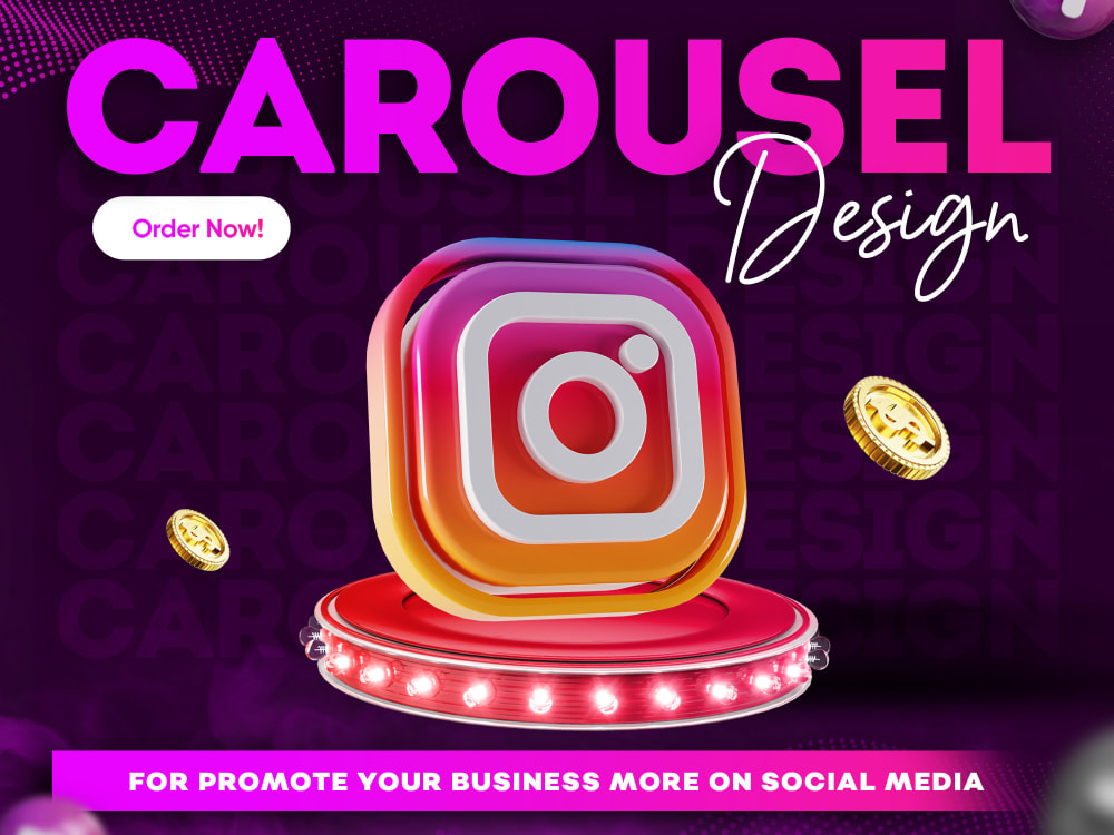 An attractive carousel design for your account and business grow | Upwork