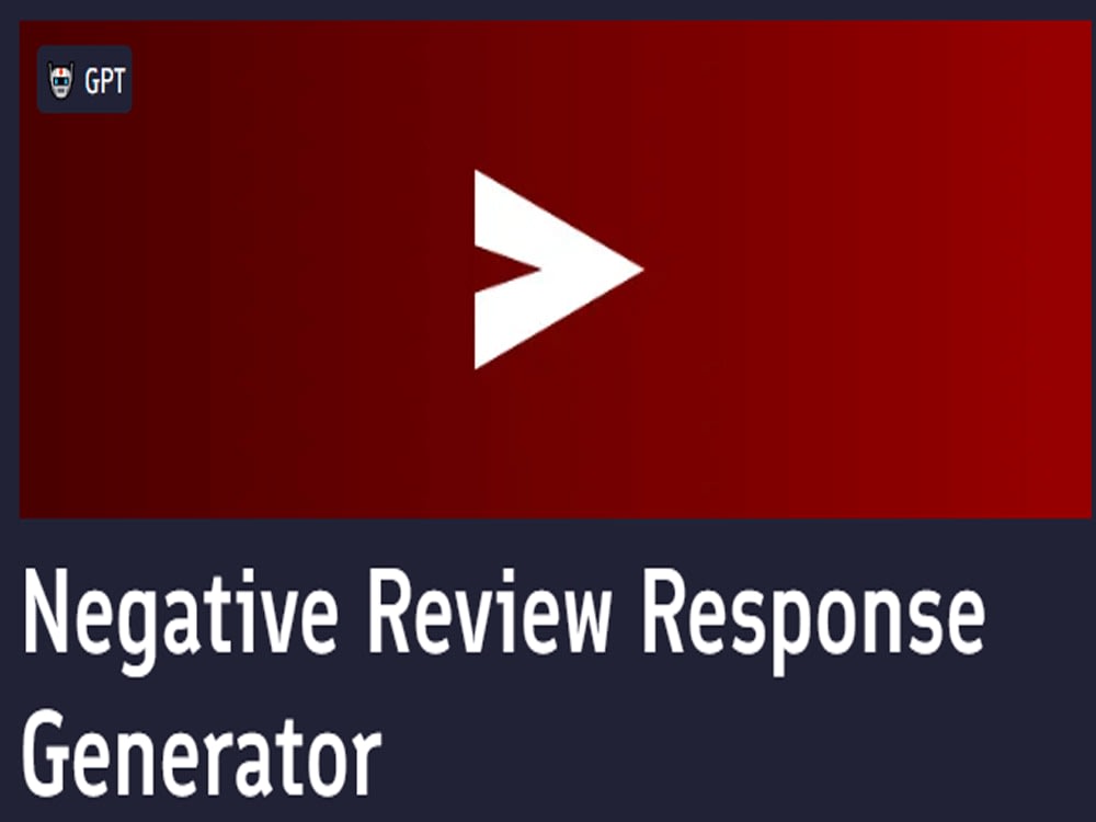 A Negative Review Response Generator Prompt 👩👨 | Upwork