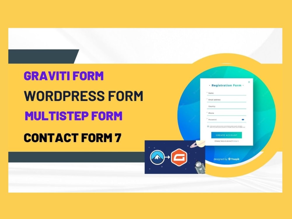 Do create wp form, contact form 7, gravity form, ninja form | Upwork