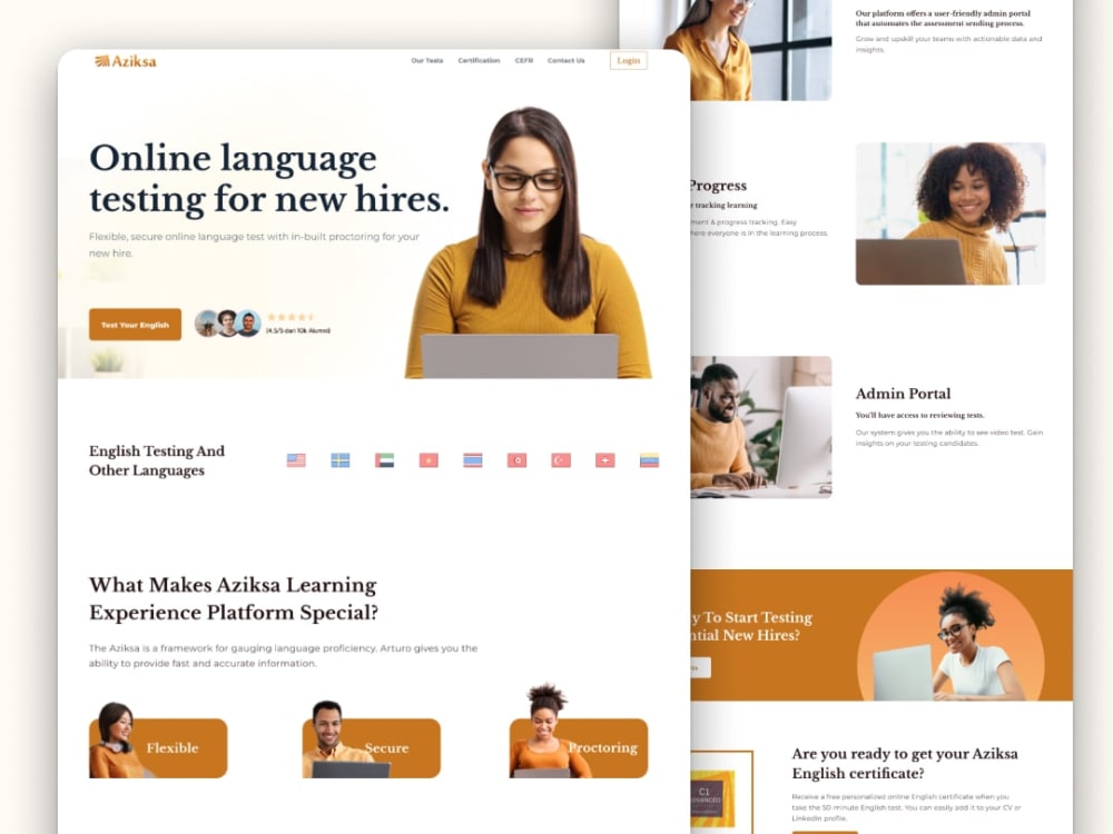 A revised homepage focused on solid UX & UI and optimize for customers ...