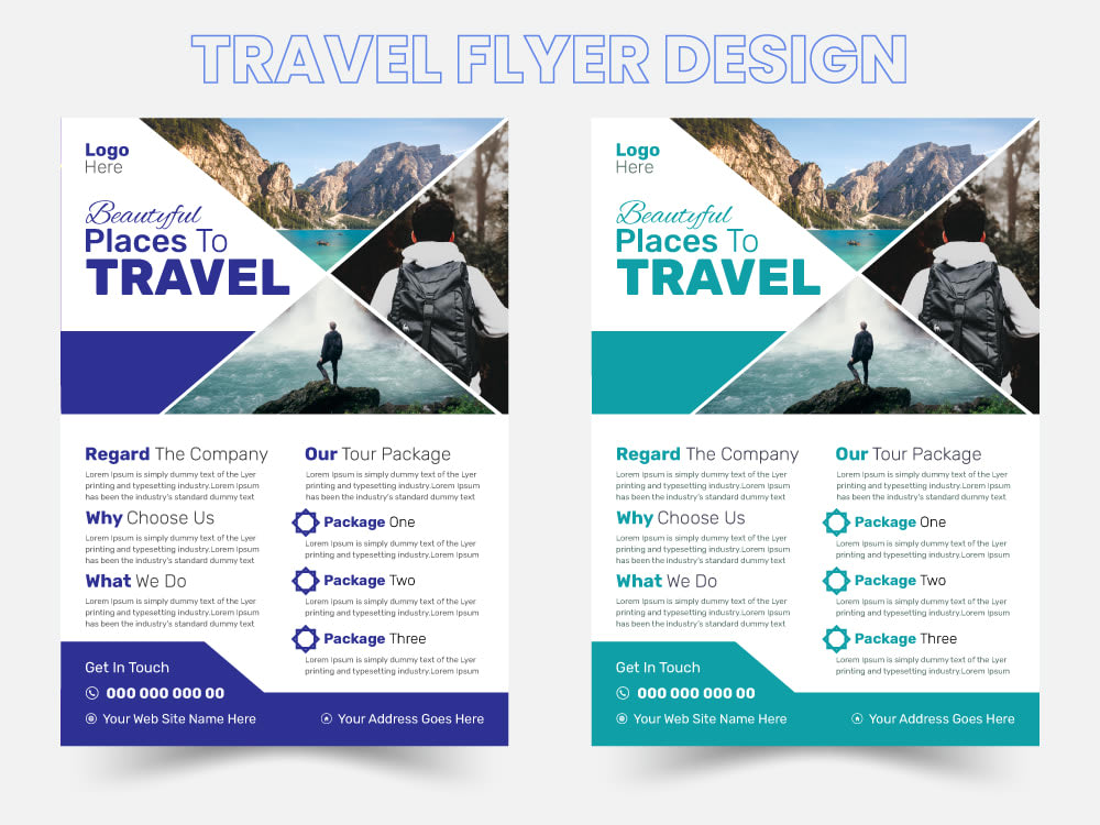 A modern and minimal flyer design | Upwork