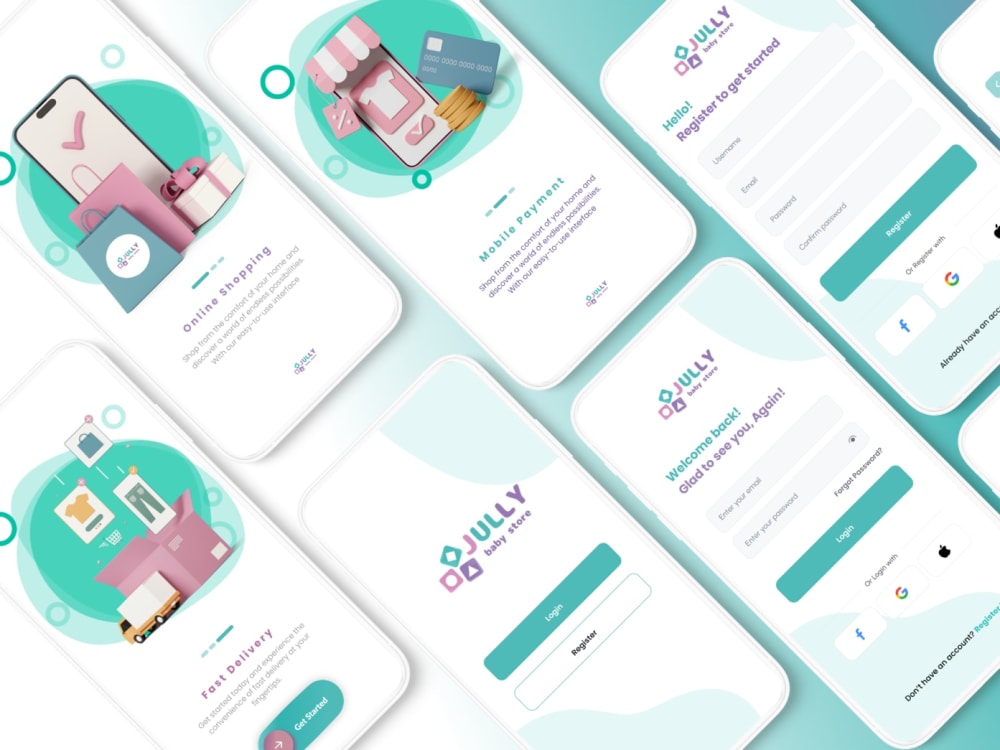 A modern, clean, and attractive ui ux for your app | Upwork