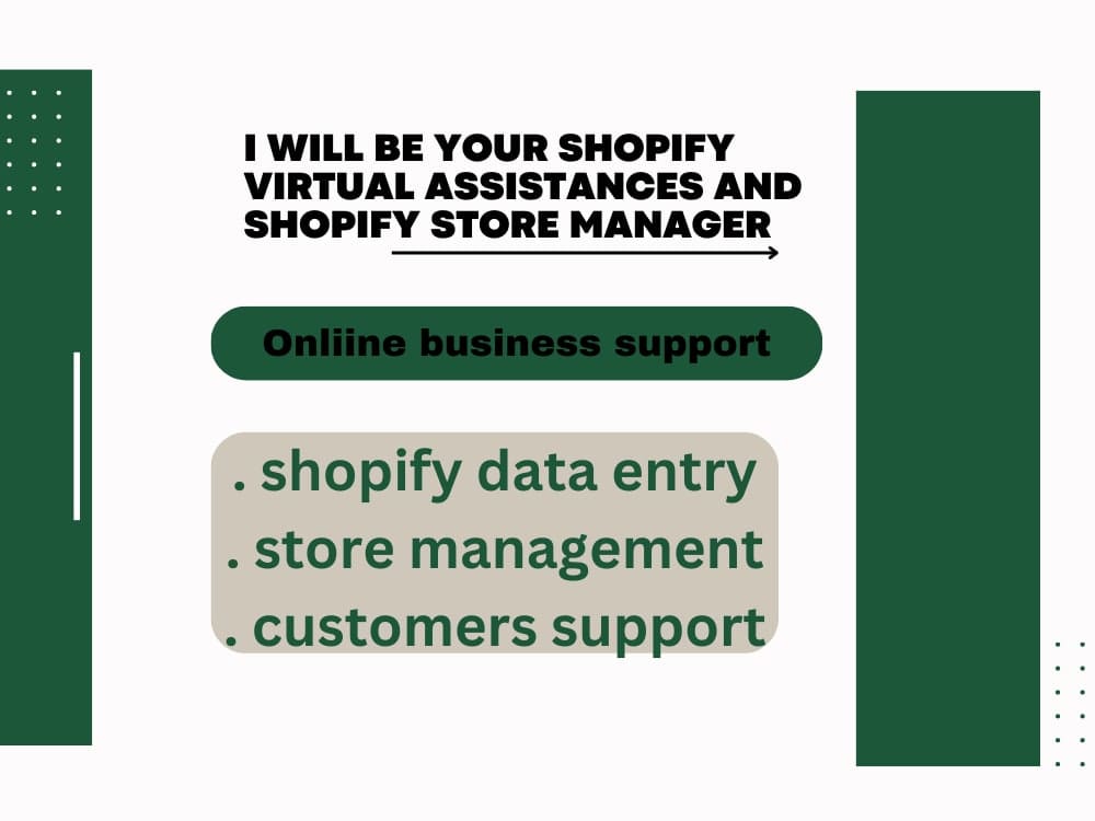 Shopify Virtual Assistant, Shopify Customer Support, Store Management ...