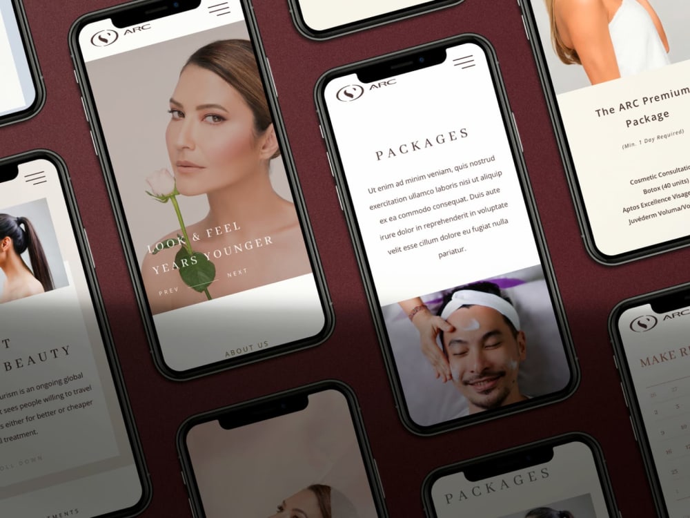 Company website design with well-layered, well-component, and style ...