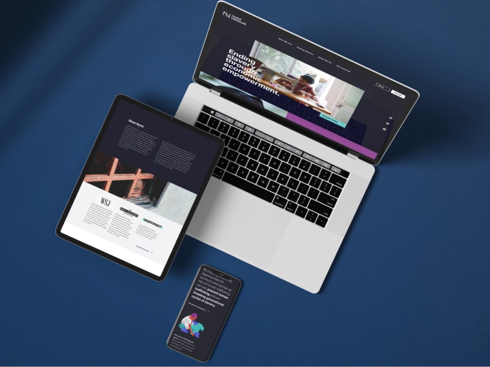 Company website design with well-layered, well-component, and style ...