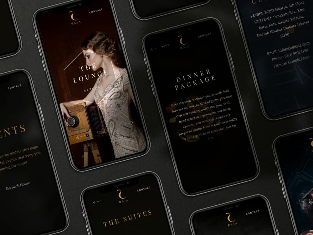 Company website design with well-layered, well-component, and style ...