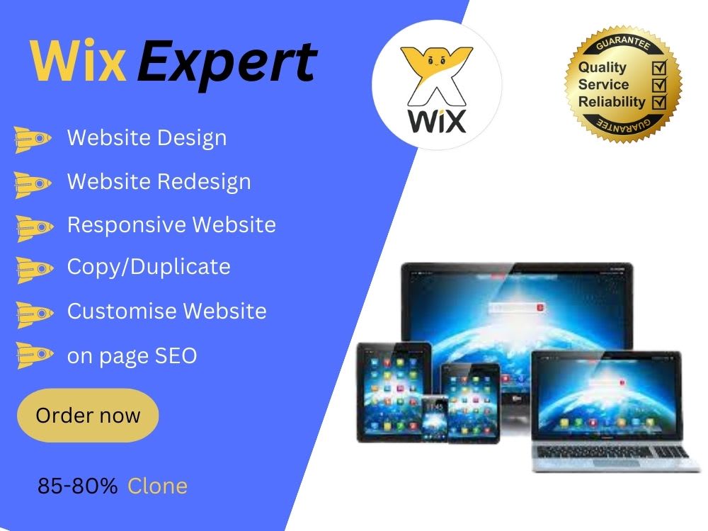 New wix website design as projected and perfect brand new design | Upwork