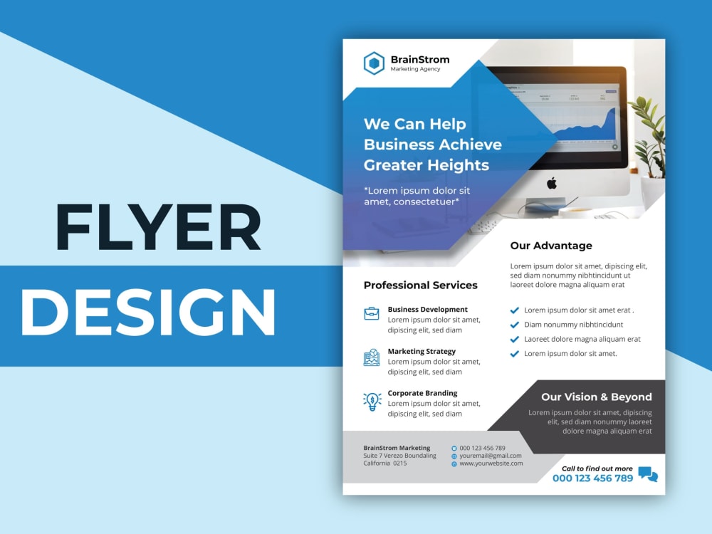 A professional flyer design within 6 hours | Upwork