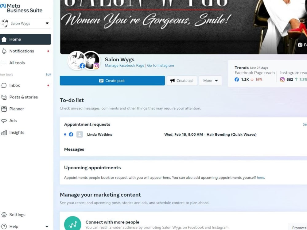 Meta business suite manager and Facebook & Instagram business promoter ...