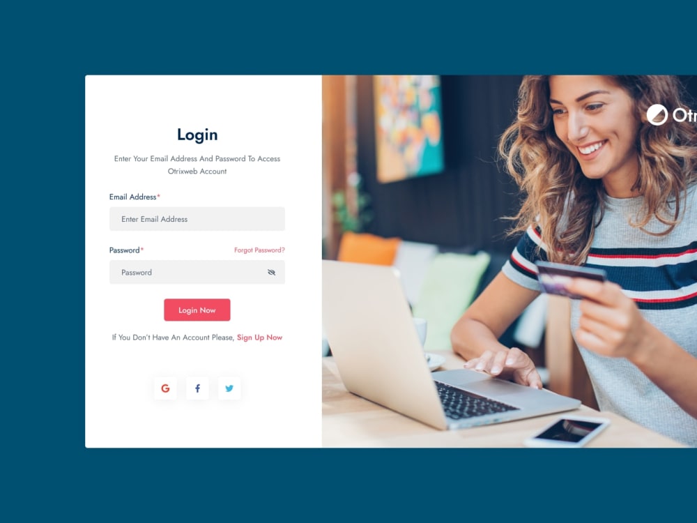 Creative and Easy to use Login Page for eCommerce | Upwork