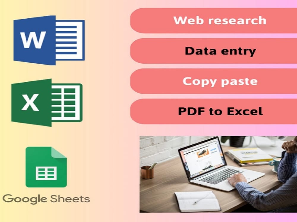 Professional data entry copy-paste web research | Upwork