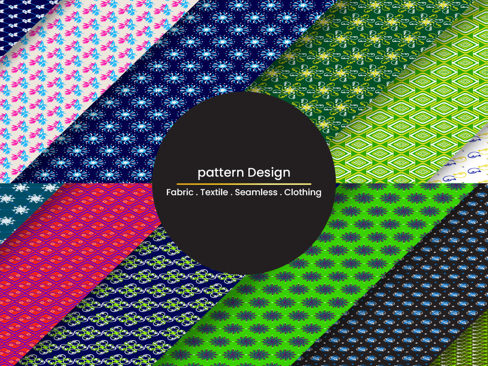 Seamless, fabric, textile, repeat, geometric, floral, And vector ...