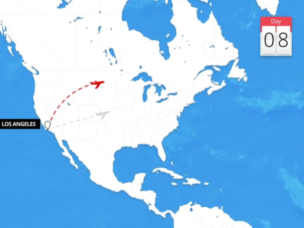 Animated travel map route | Upwork