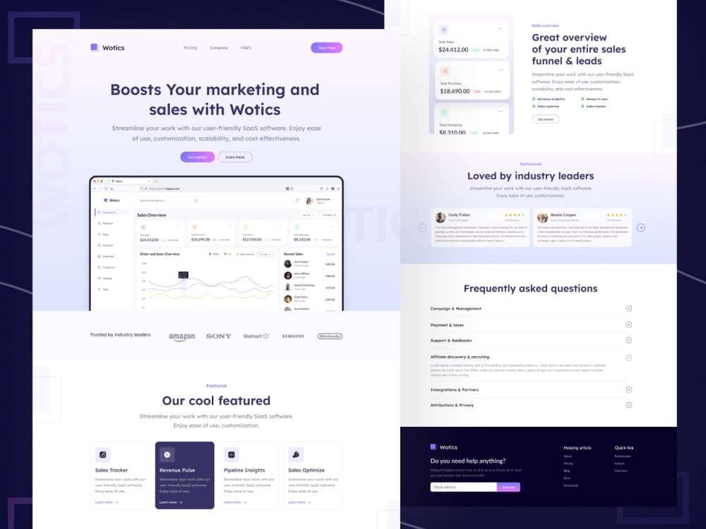 I will design a modern homepage and landing page UI UX using Figma | Upwork