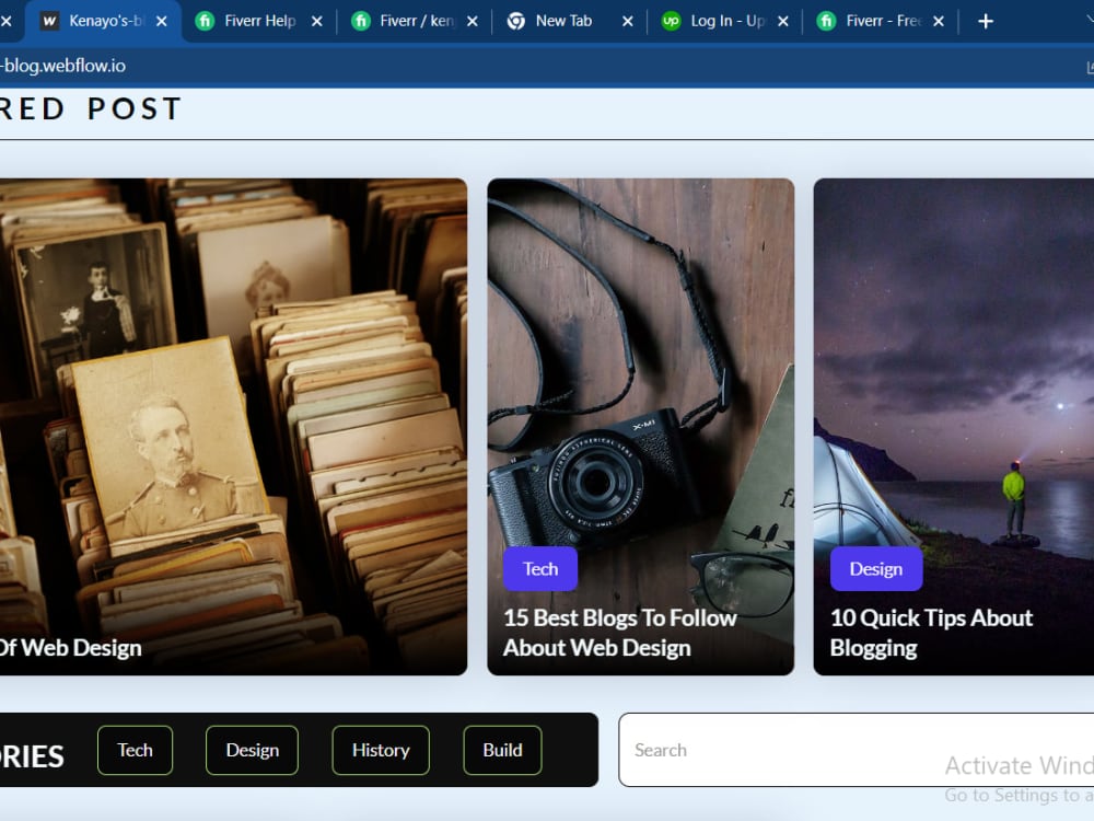 A well responsive webflow website | Upwork