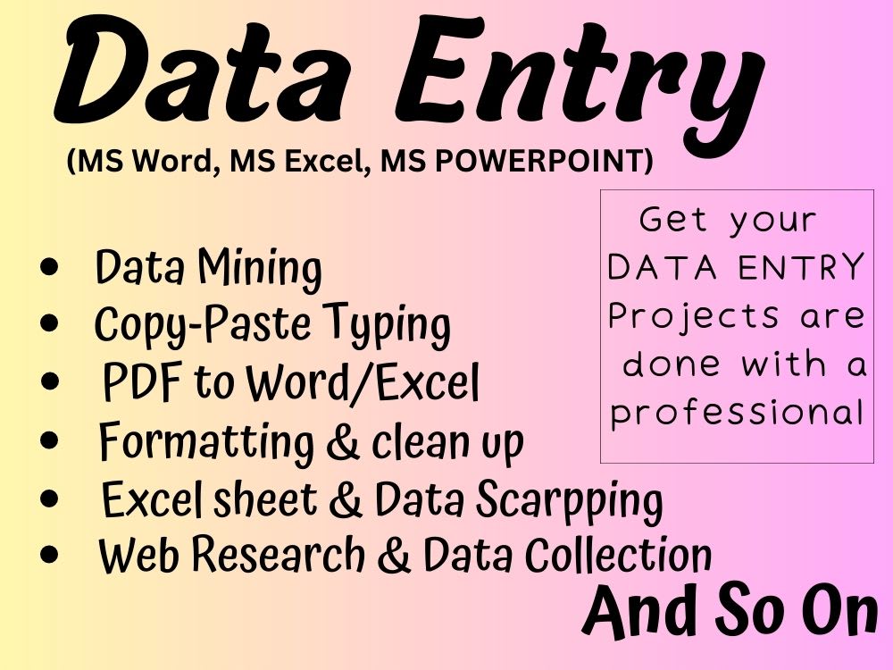 An Expert Data entry Professional. | Upwork