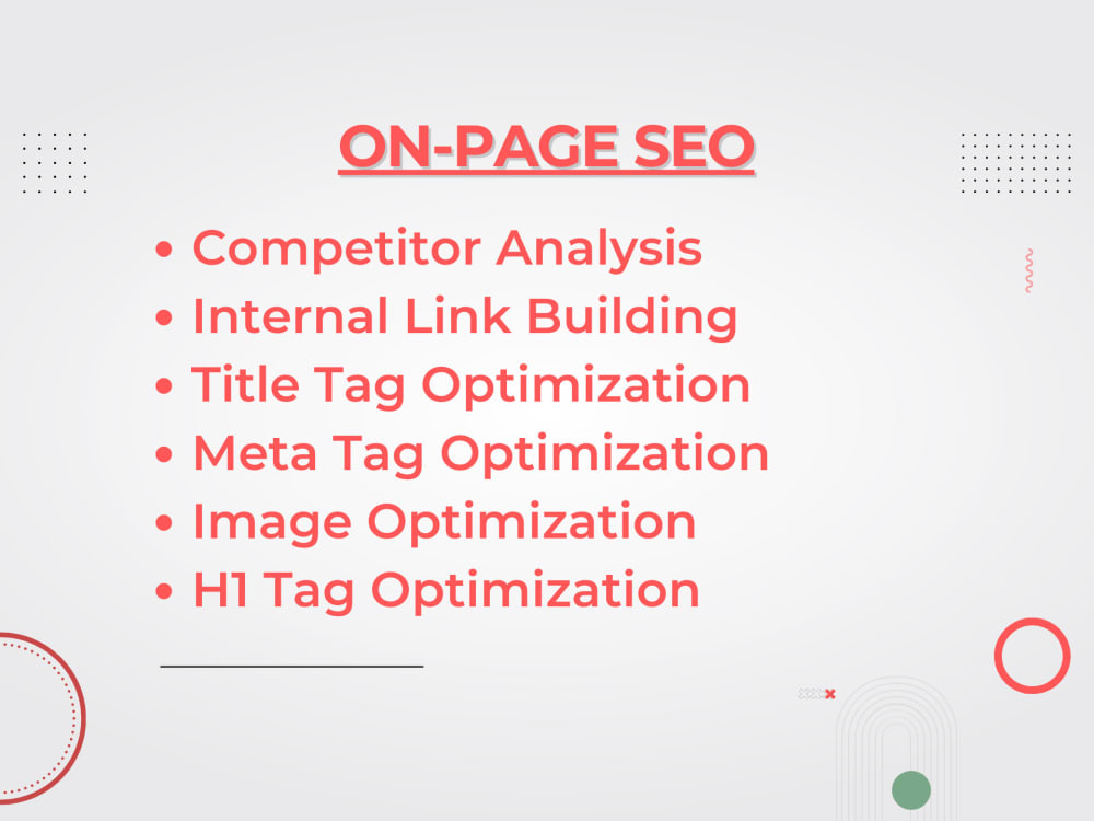 On page SEO optimization & Technical SEO fix | Upwork