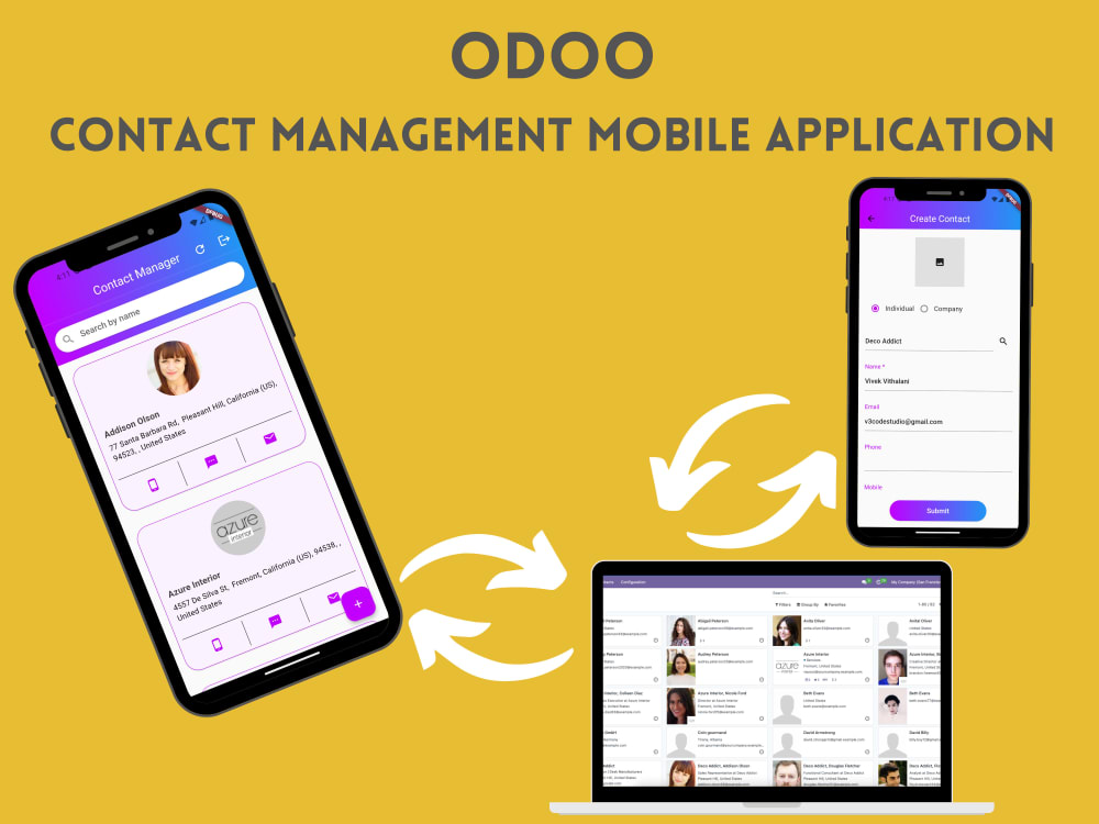 Odoo contact management mobile application. | Upwork