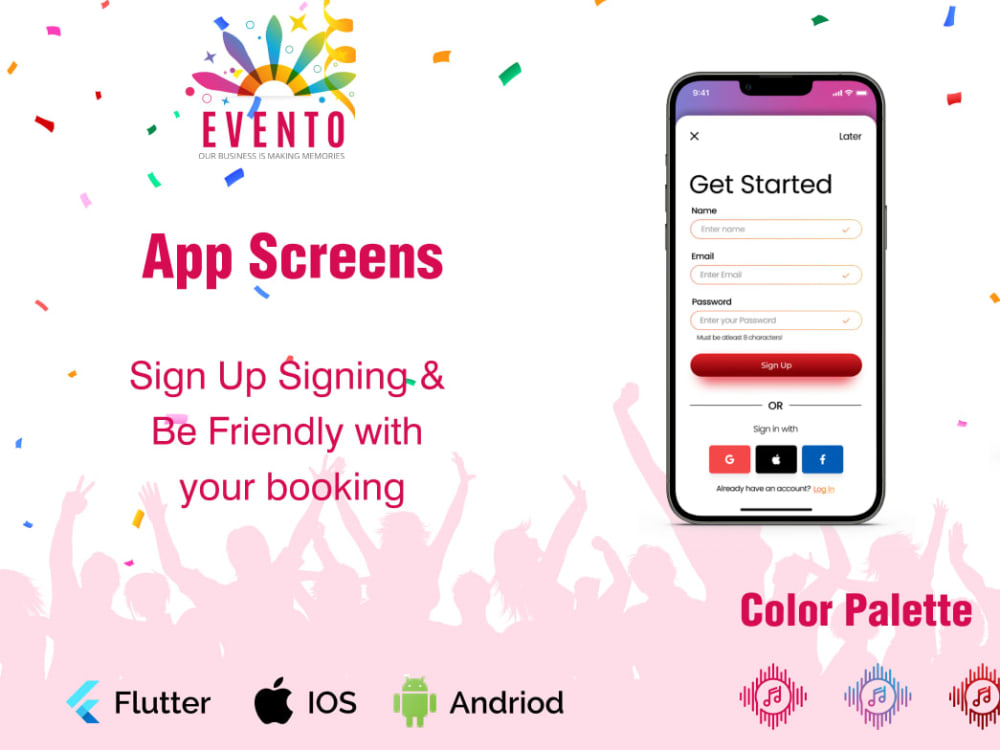 Multi vendor Event Application Development Using Flutter and Dart | Upwork