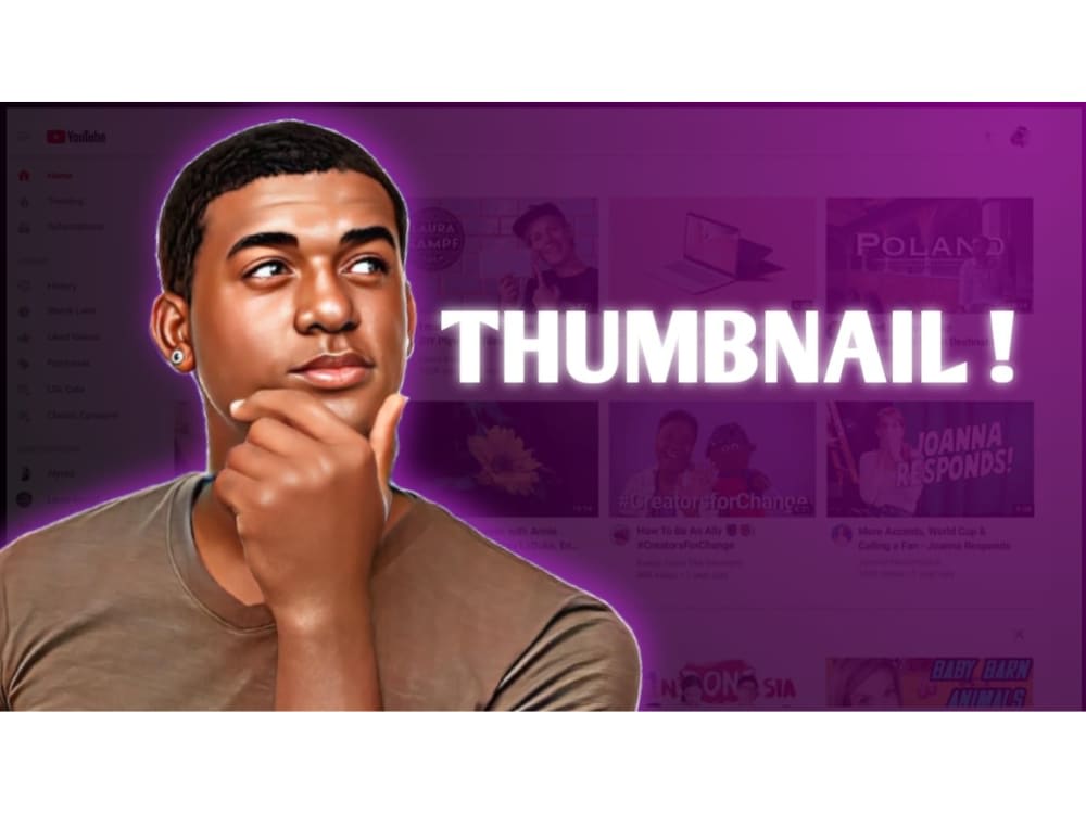 A eye catchy thumbnail for youtube channel | Upwork