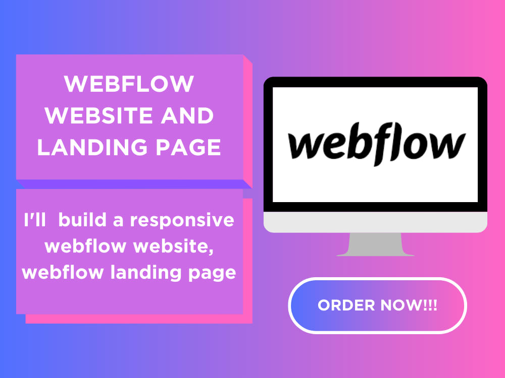 Custom webflow website, landing page for your business. | Upwork