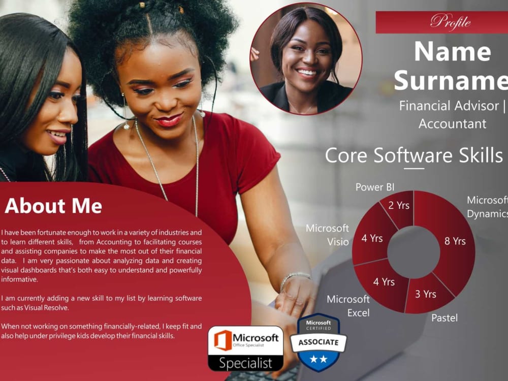 A digital personal branding profile using this template -jpg+pdf | Upwork