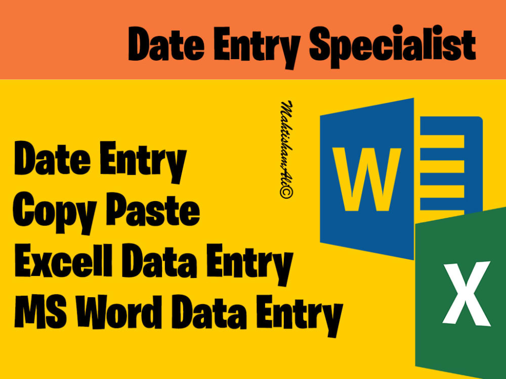 Data entry, excel, typing, copy paste work | Upwork