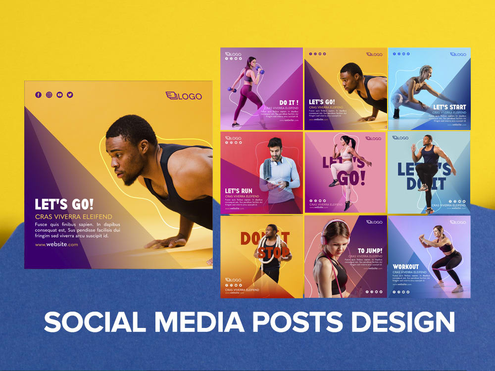 Anything you need in Adobe Photoshop, social media post, flyers ...
