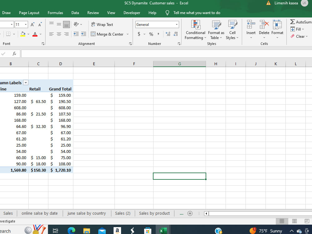 An outstanding delivery for Excel , Data entry and Financial Accounting ...