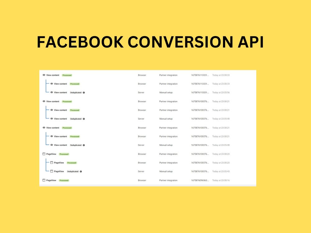 Fix Facebook Conversion API or via Google Tag Manager | Upwork
