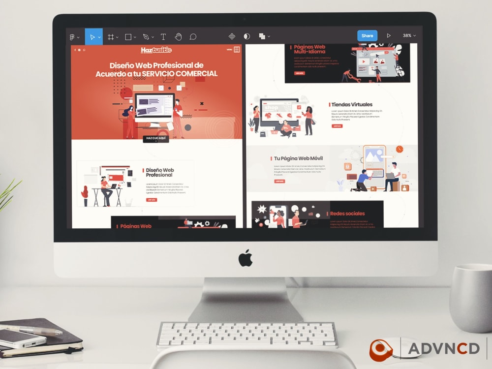 An exceptional Figma Ux Ui prototype design for web, app, mobile, game ...