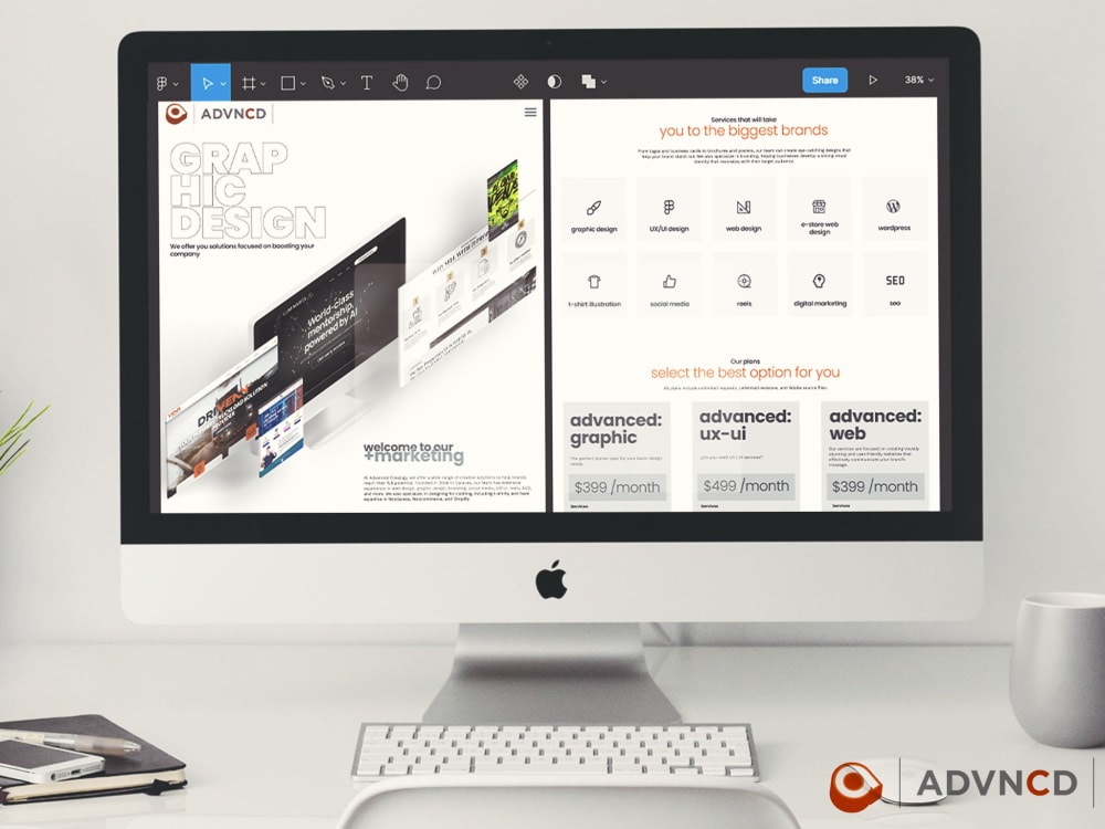 An exceptional Figma Ux Ui prototype design for web, app, mobile, game ...