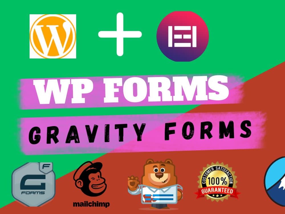 Popup, contact form, gravity form, WordPress form jot forms wpforms | Upwork