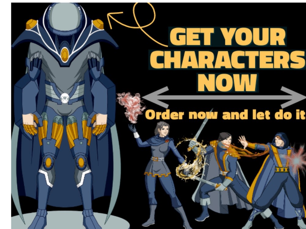 A portrait design characters and costumes for your movies story | Upwork