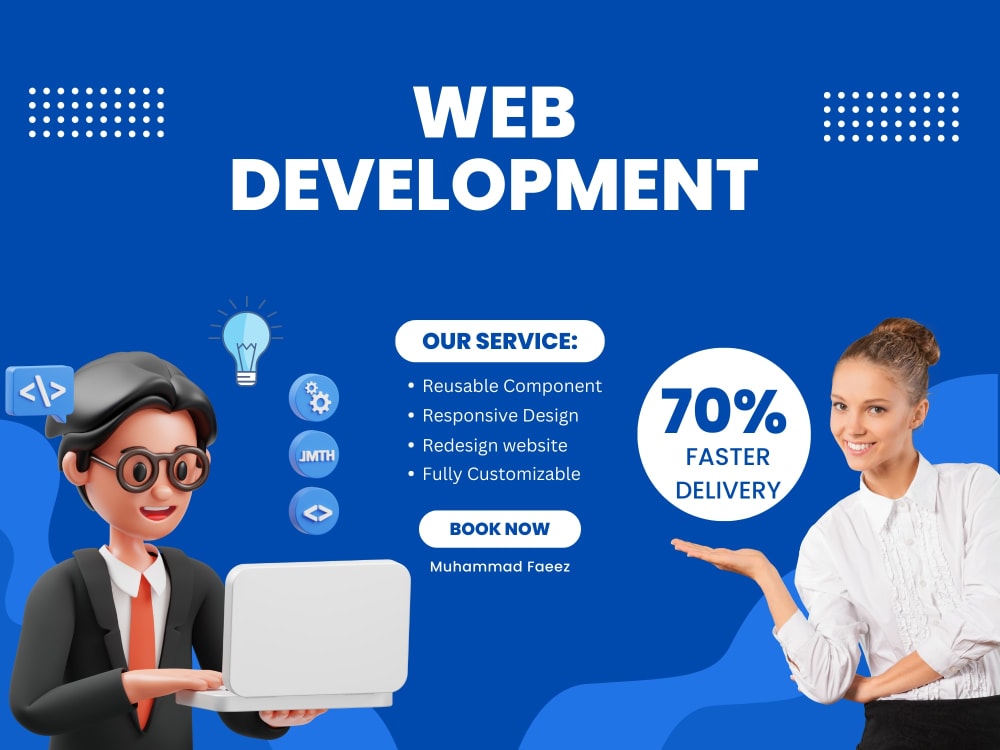 Custom Website With Html Css Javascript Reactjs Nextjs And Tailwindcss Upwork
