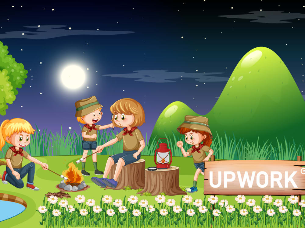 A creative story book illustration. | Upwork