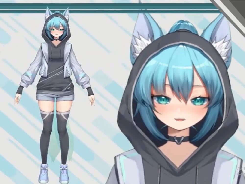 Design 2d vtuber model, vtuber rigging, live2d rigging, vtuber png | Upwork