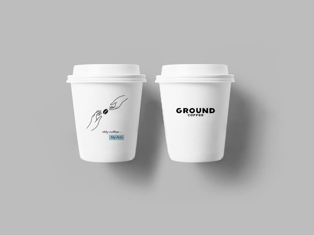 A design and vector layout of a coffee cup, ready to print | Upwork