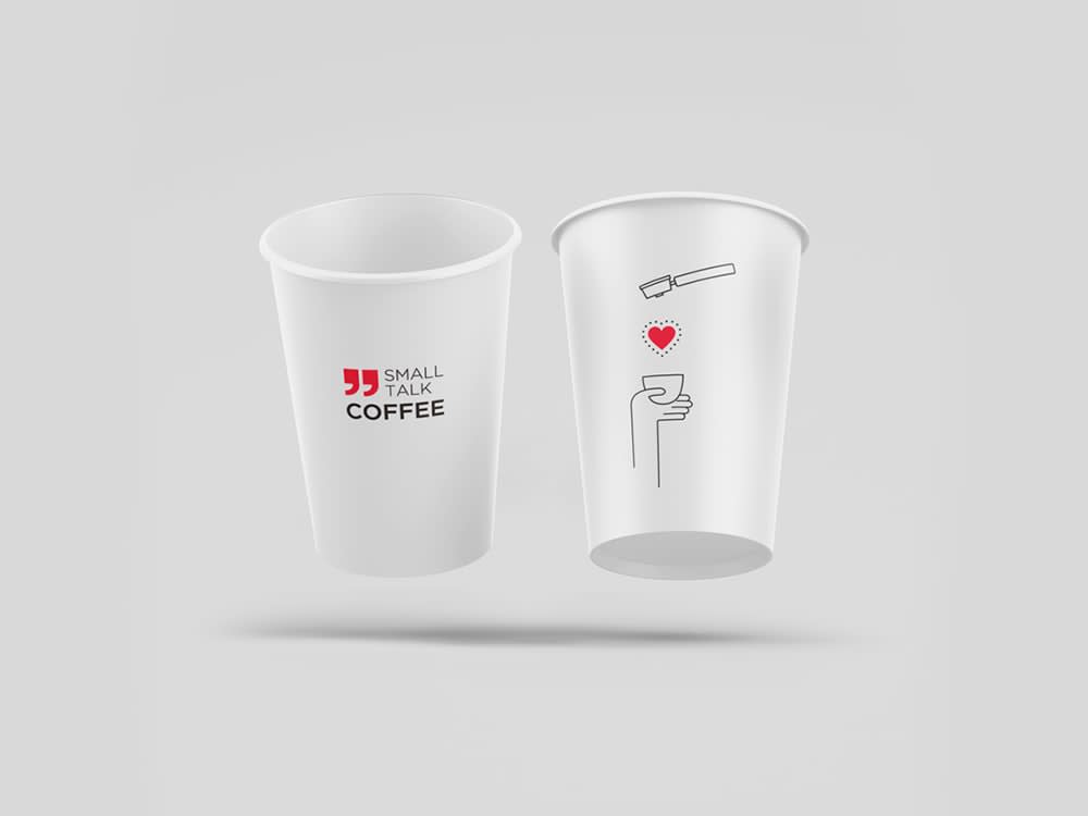 A design and vector layout of a coffee cup, ready to print | Upwork