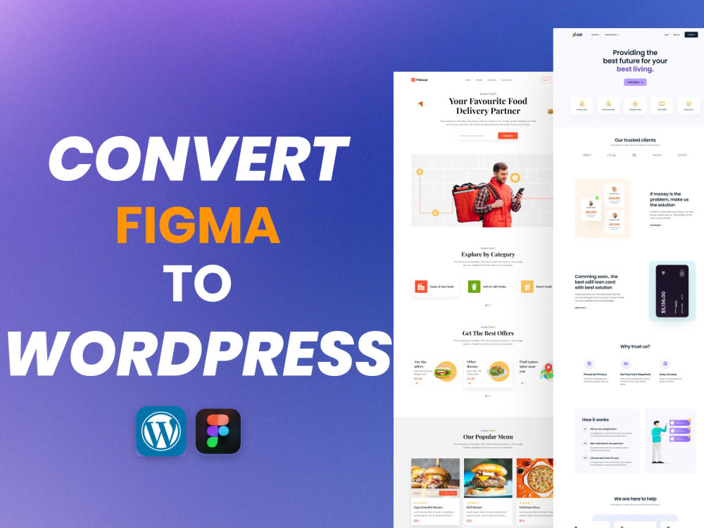 PSD to WordPress Conversion | Pixel-Perfect XD, Sketch, Figma to WordPress | Upwork