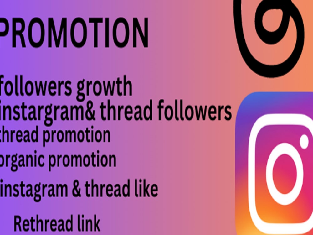 Thread promotion, Facebook reels, thread followers, Instagram thread ...