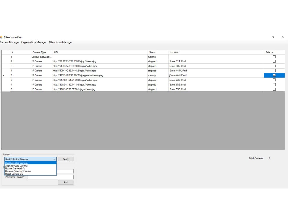 "Attendance System using Image Processing" made in C# for FYP | Upwork