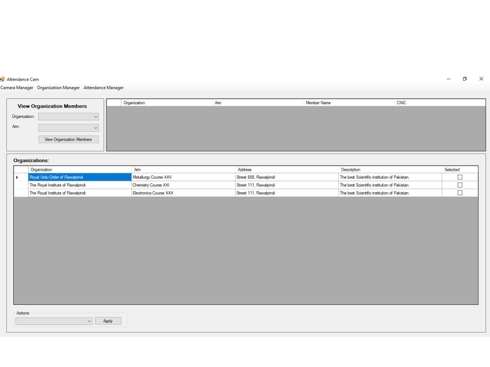 "Attendance System using Image Processing" made in C# for FYP | Upwork