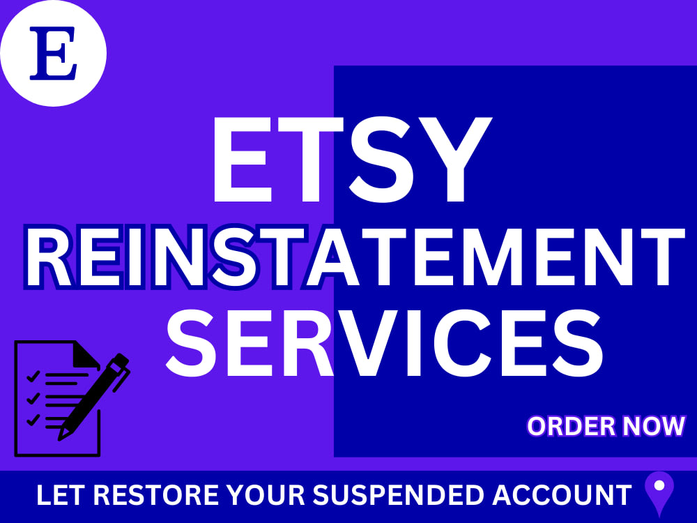 Etsy reinstatement, esty appeal letter, esty suspension and activation | Upwork