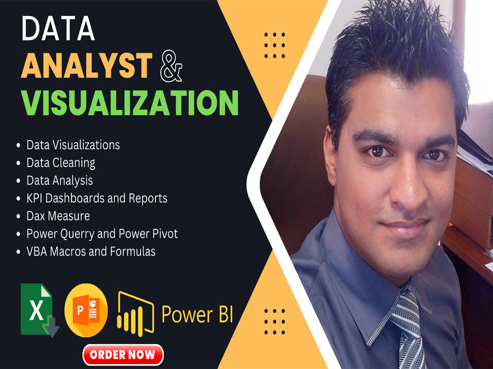 Excel | Power BI | Data Analyst | Visualize | KPI Dashboard | Tableau | DAX | Upwork