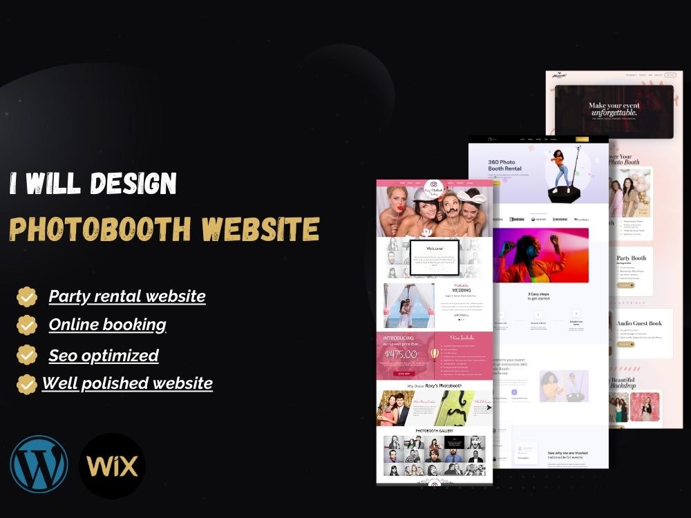 360 photo booth rental website | Upwork