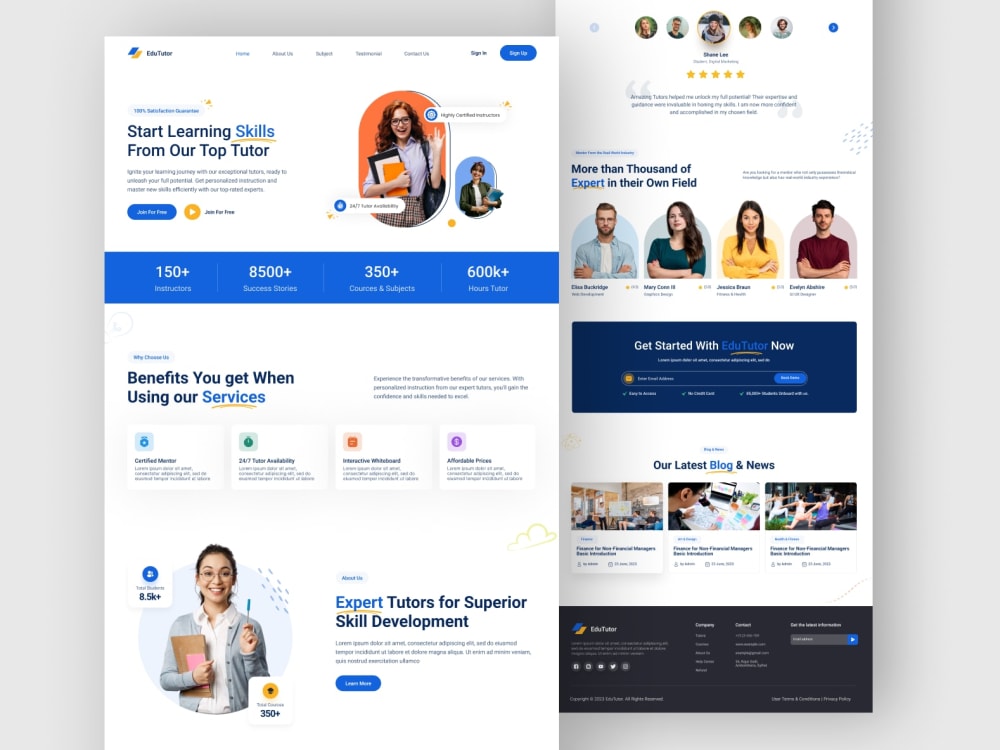 Responsive Landing page ui or Website UI UX Design in Figma | Upwork